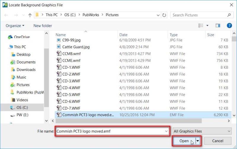 Setting a New Background Image