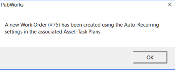 Recurring/Scheduled Work Orders